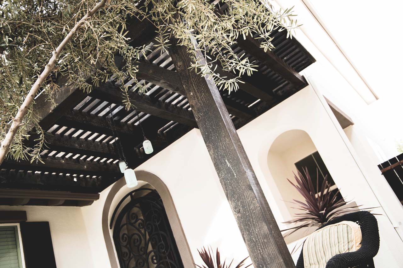 Wood courtyard patio cover - Patio Covers Simi Valley